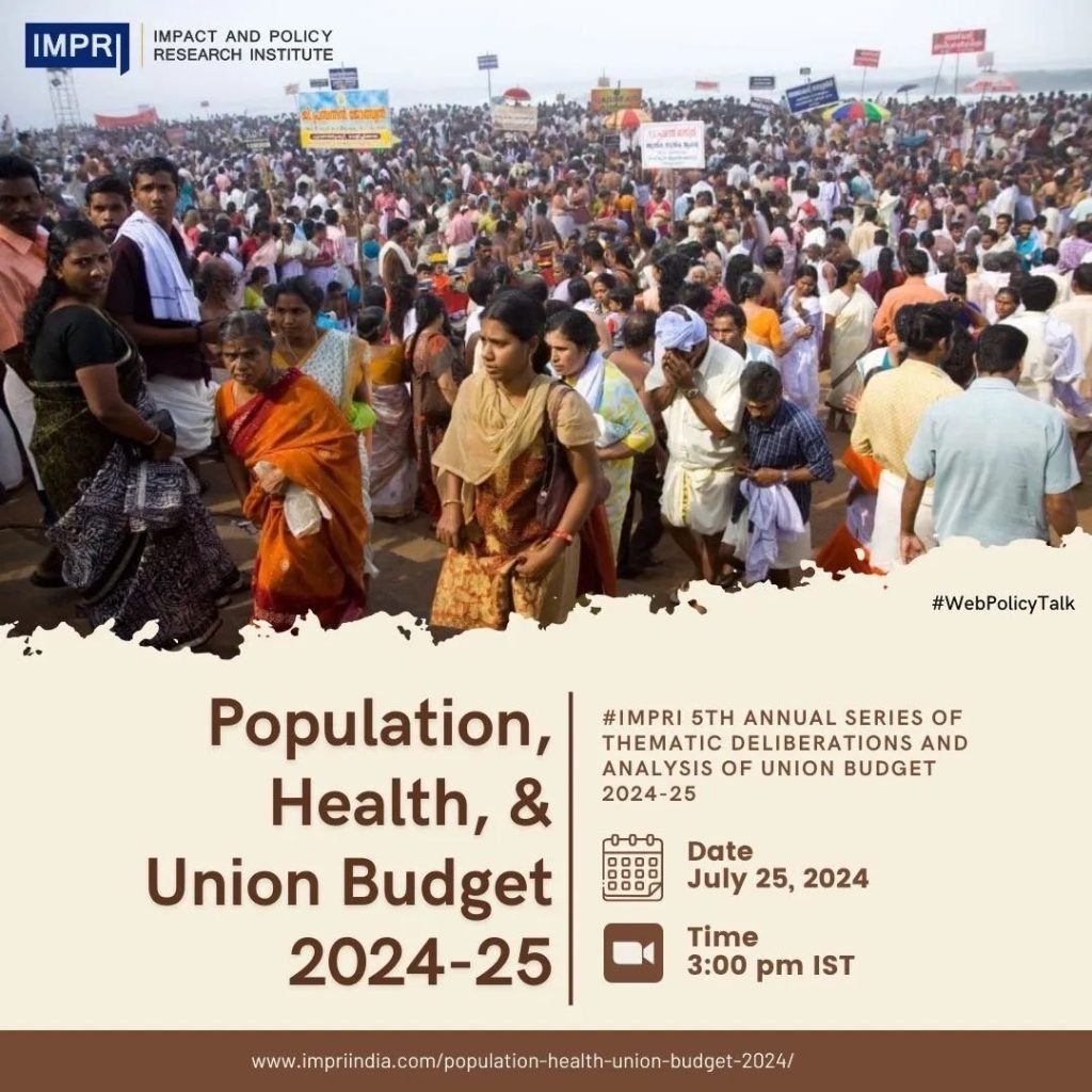 Population, Health, And Union Budget 2024-25 - IMPRI INSIGHTS